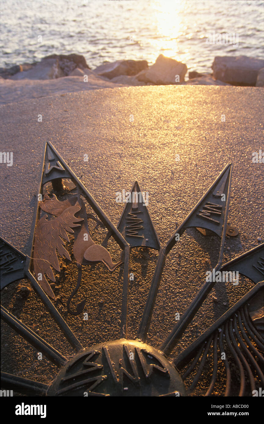 Western Points of the Compass at Sunset Stock Photo - Alamy