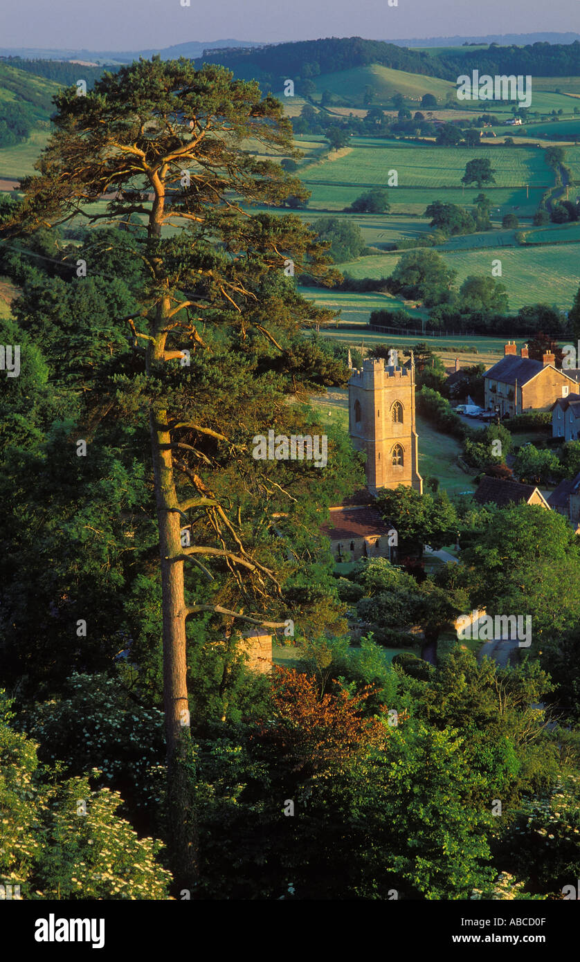 Village of Corton Denham Somerset England UK Stock Photo - Alamy