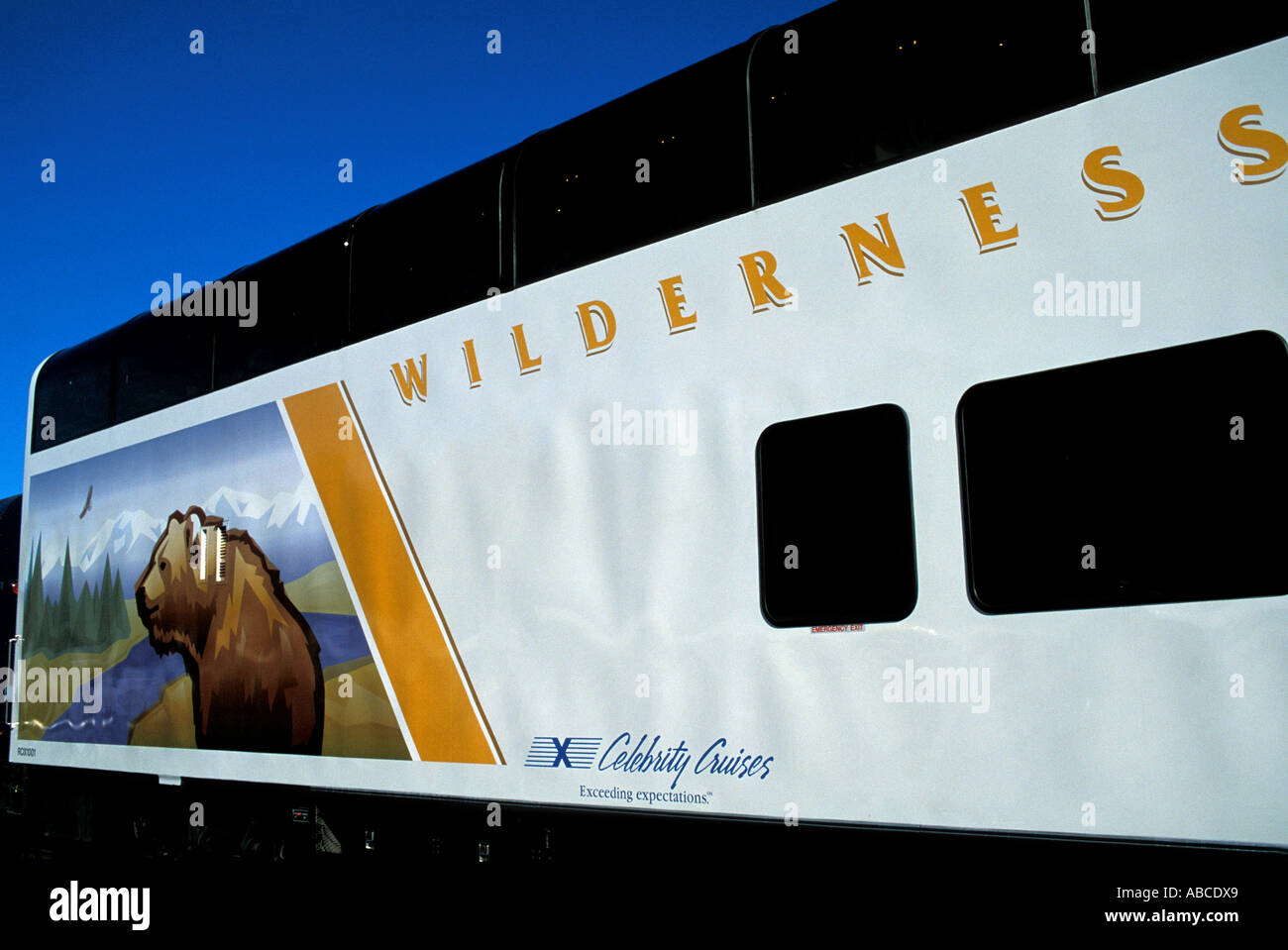 Alaska Wilderness Express train car Stock Photo - Alamy