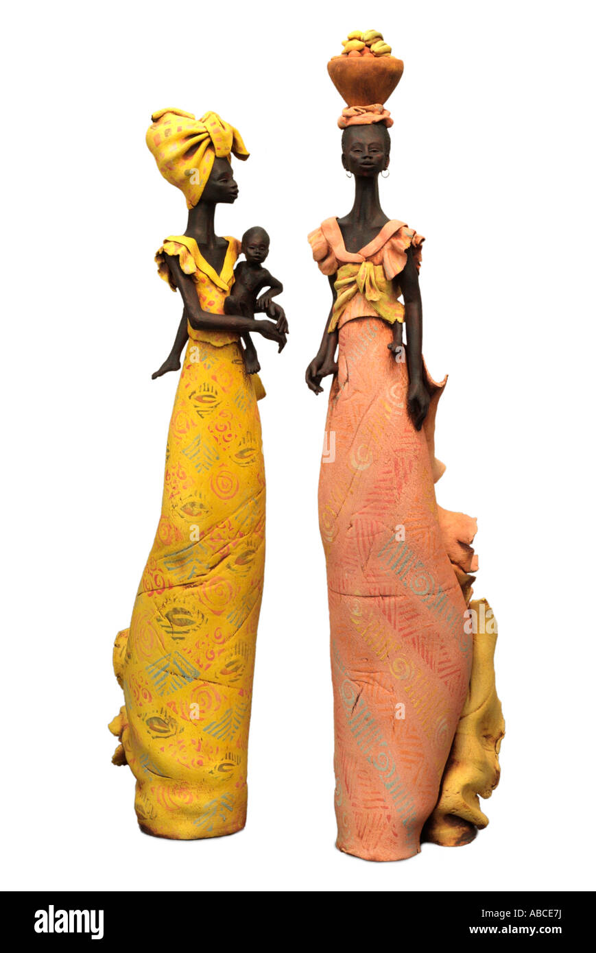 Standing ceramic female figure Cut Out Stock Images & Pictures - Alamy