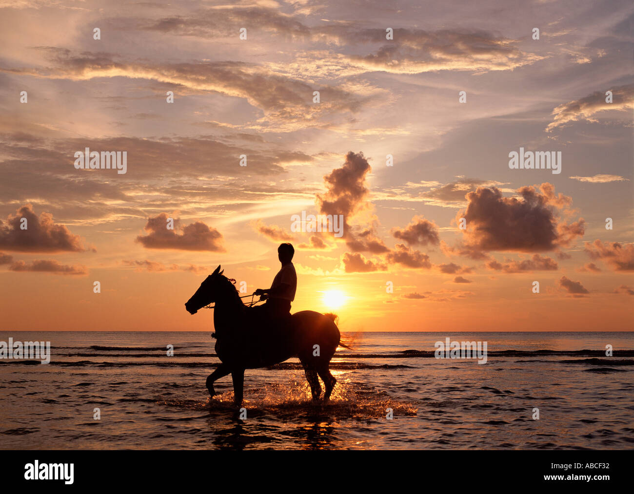 Woman riding horse silhouette hi-res stock photography and images - Alamy