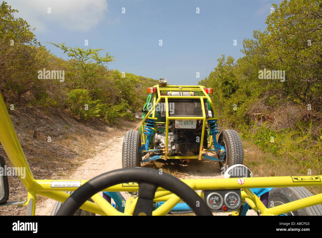 Grand Turk Island dune buggy safari excursion action dusty speed ...