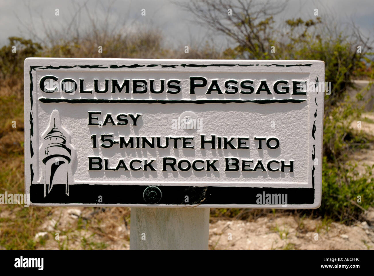 Grand Turk Island columbus passage hiking trail sign tci eastern ...