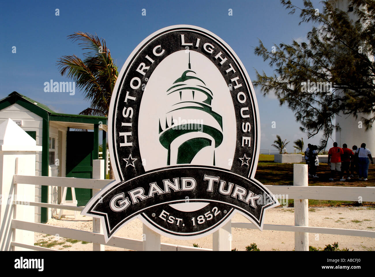 Grand Turk Island north point historic lighthouse sign tci eastern ...