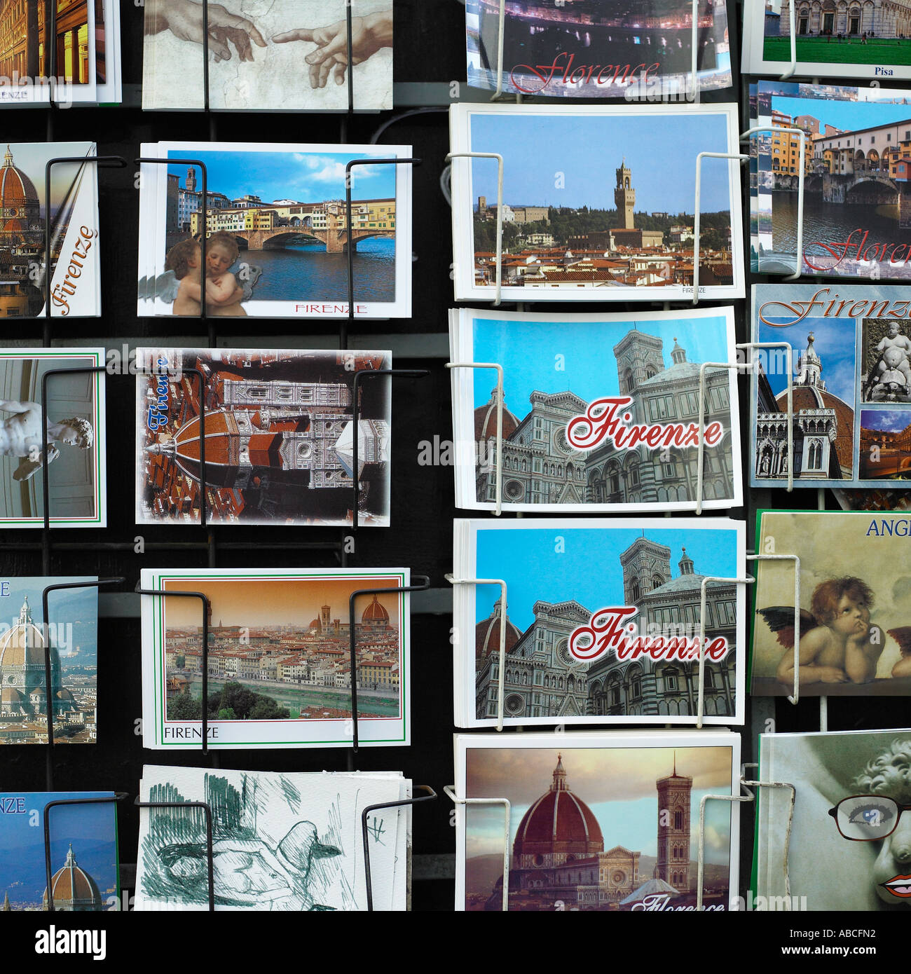 Postcards of Florence Stock Photo - Alamy