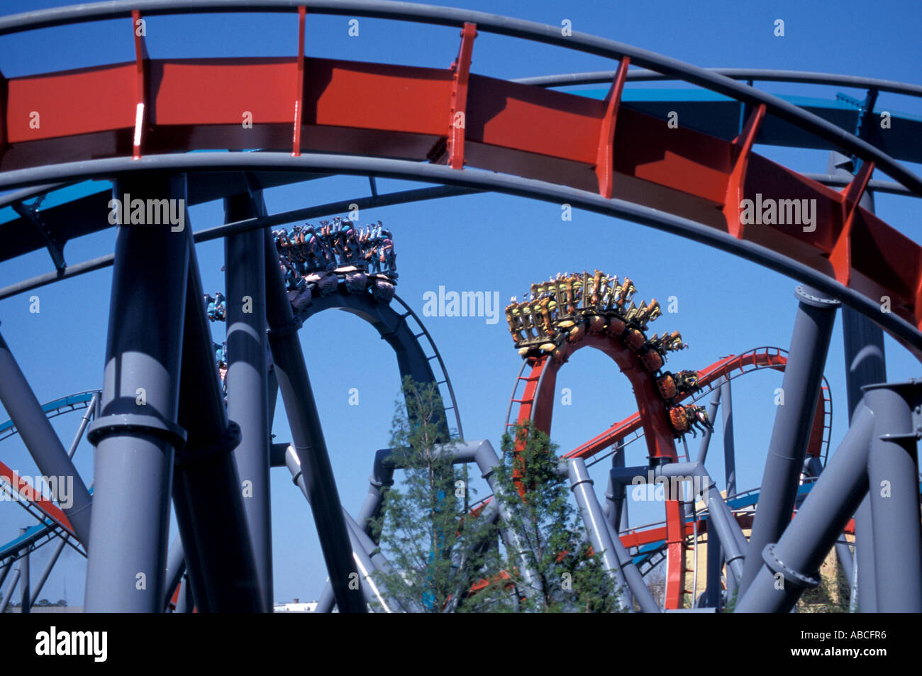 Dragon roller coaster ride hi-res stock photography and images - Alamy