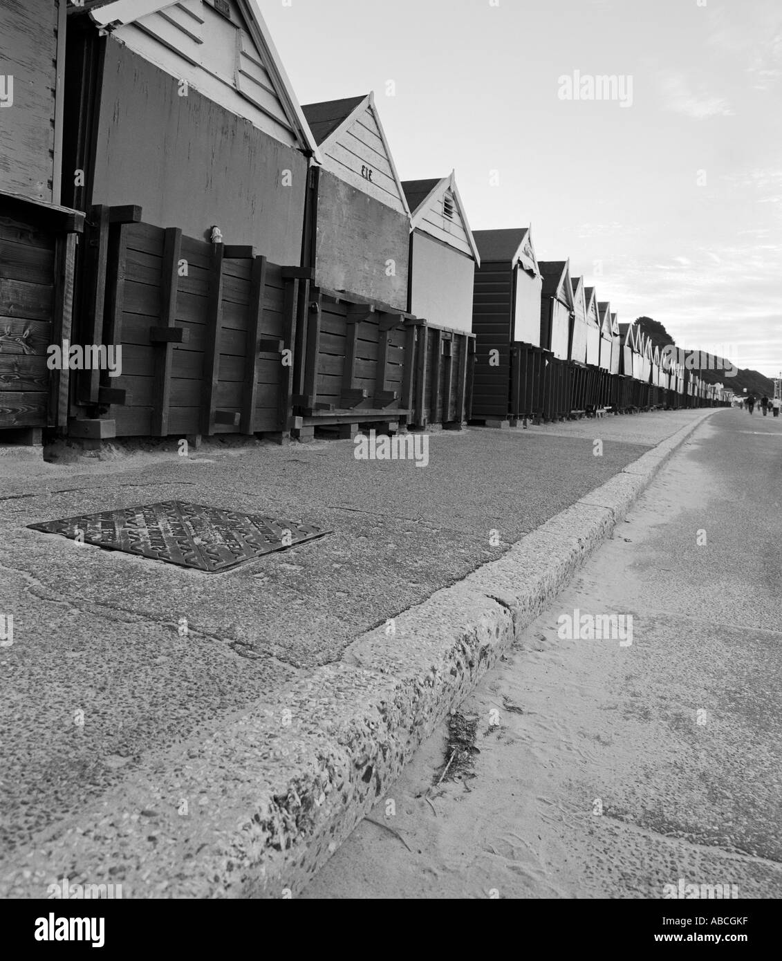 Empty british beach Black and White Stock Photos & Images - Alamy
