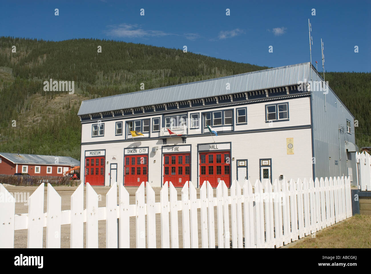 Dawson City Fire Hall and Museum Stock Photo - Alamy