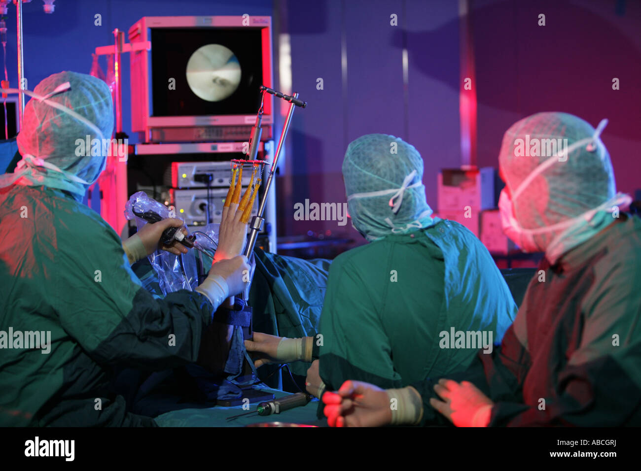 DEU Germany Arthroscopical operation of a wrist Stock Photo - Alamy