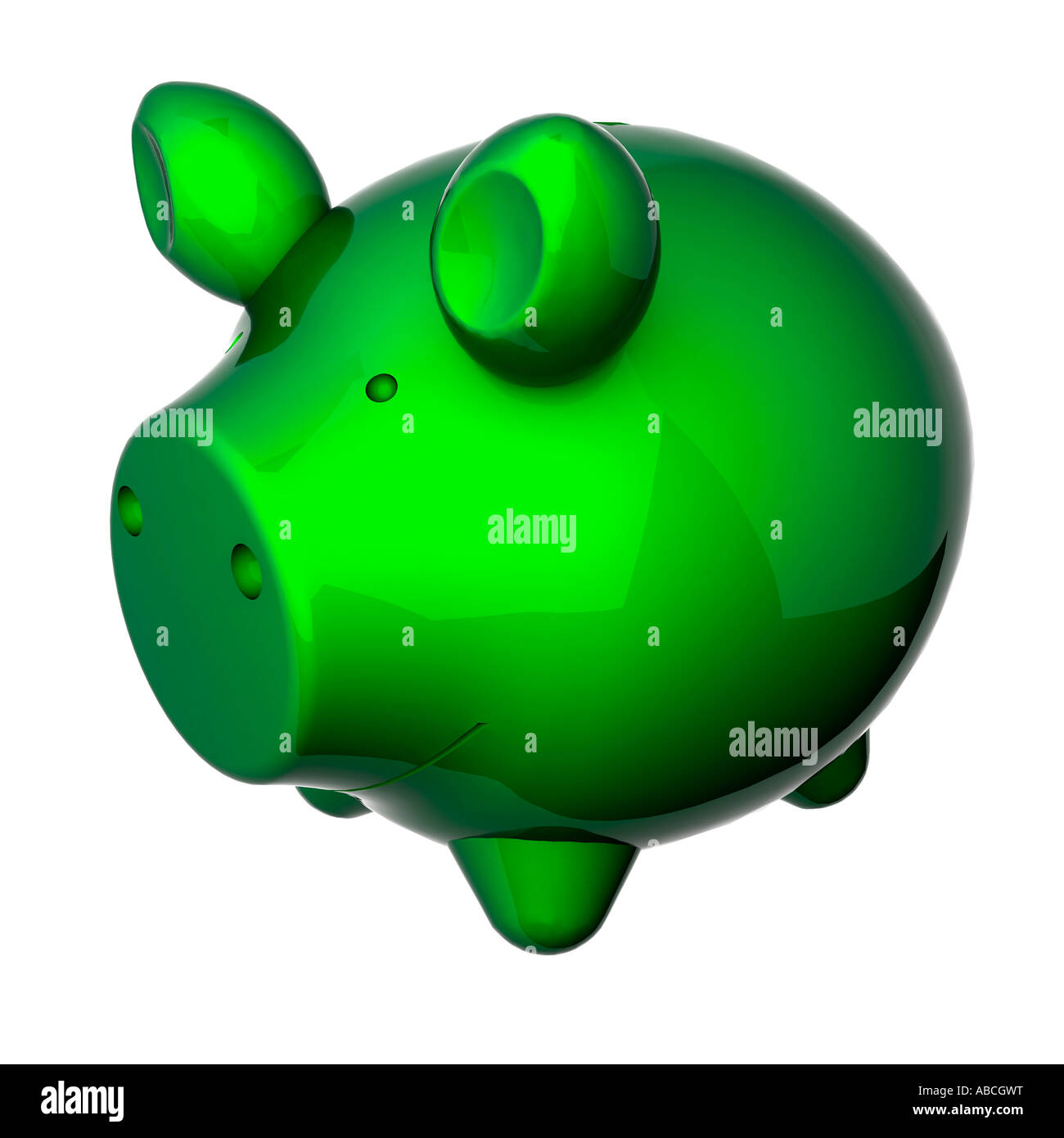 Green environment friendly piggy bank Stock Photo - Alamy