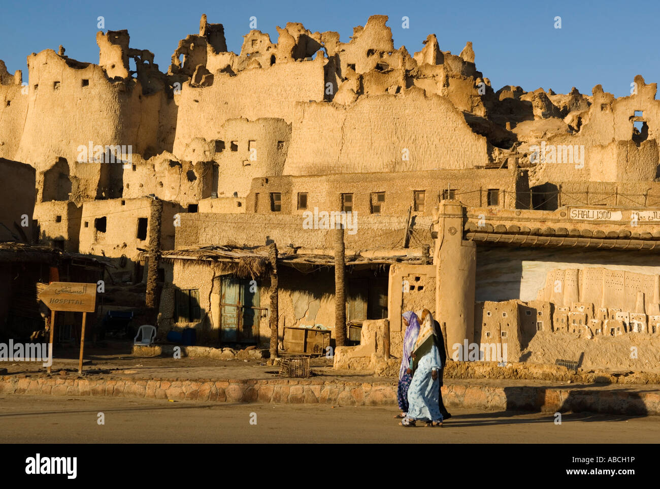 Fortress of Shali, Siwa oasis, the Great Sand Sea, Western desert ...