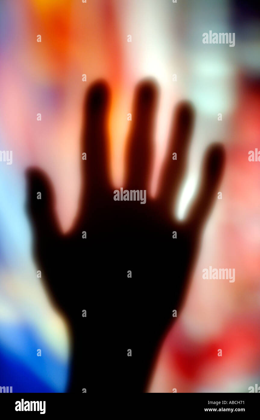 Human hand outline hi-res stock photography and images - Alamy