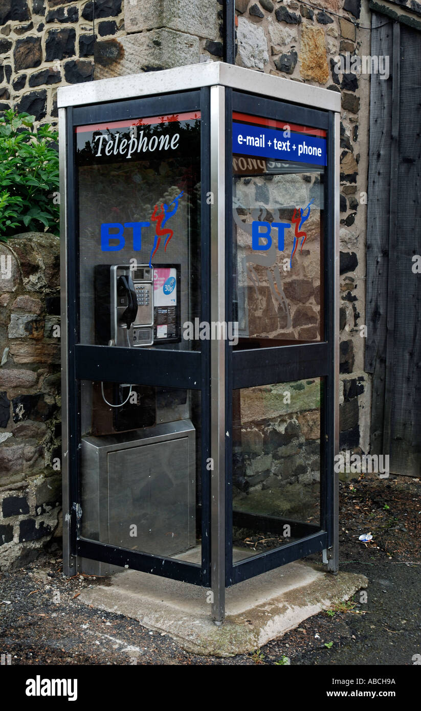 BT telephone box in a rural area Stock Photo - Alamy