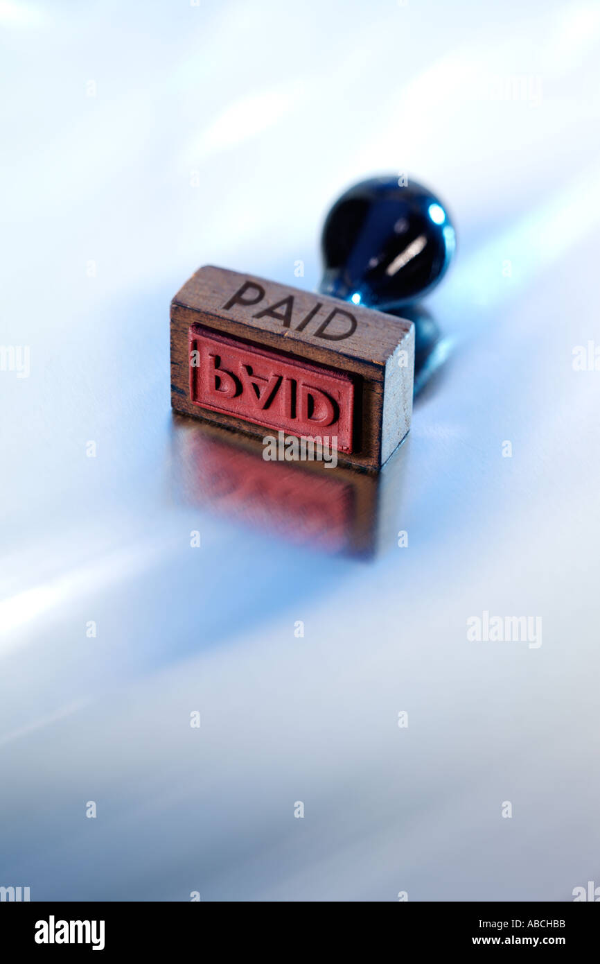 Paid stamp hi-res stock photography and images - Alamy