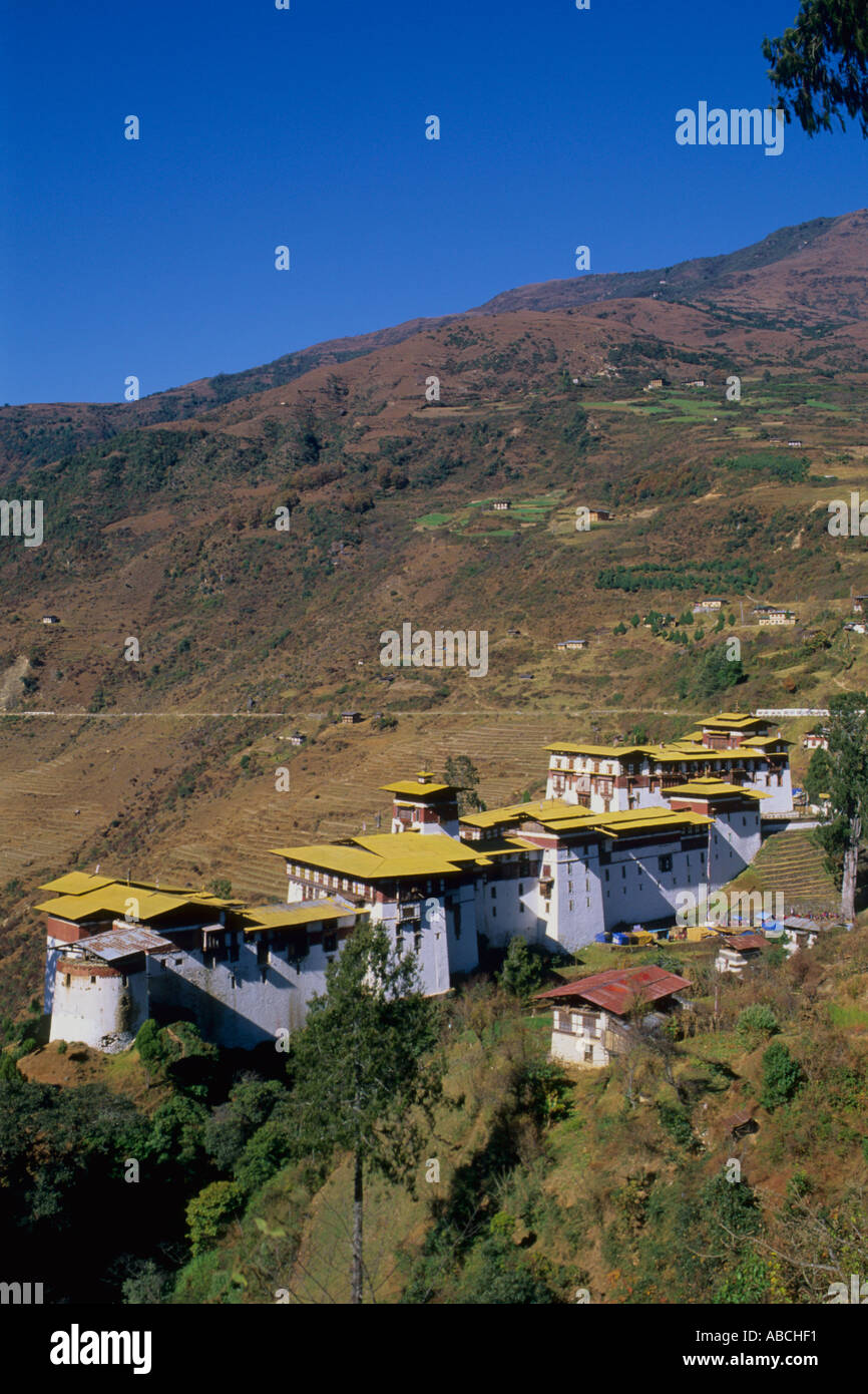 Bhutan Tongsa dzong Stock Photo - Alamy