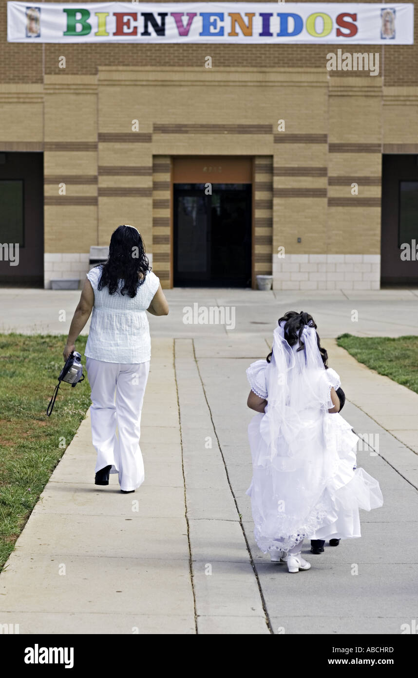 NORTH CAROLINA CHARLOTTE First Communion at Hispanic Catholic Church in ...