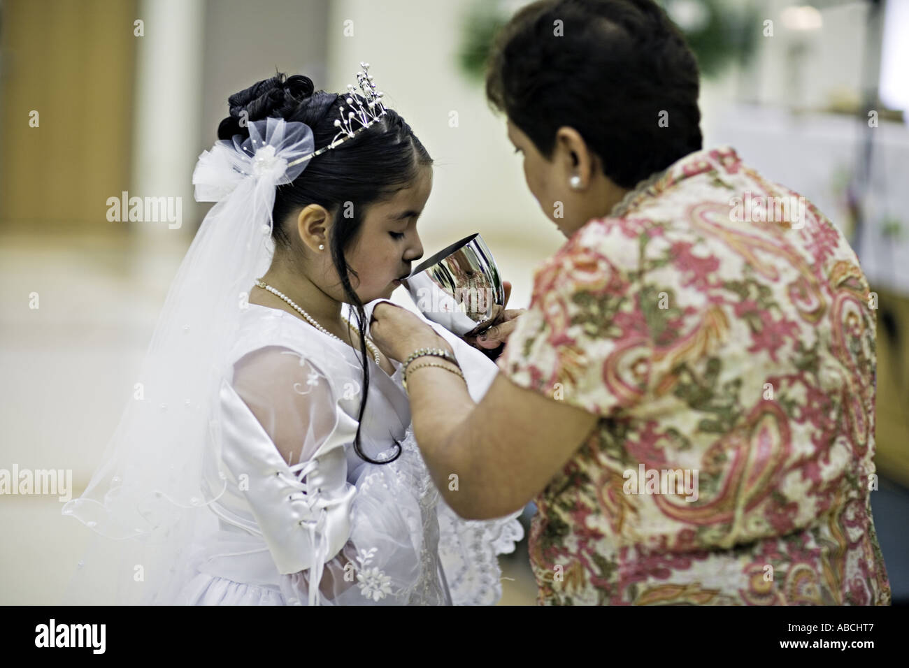 NORTH CAROLINA CHARLOTTE First Communion at Hispanic Catholic Church in ...
