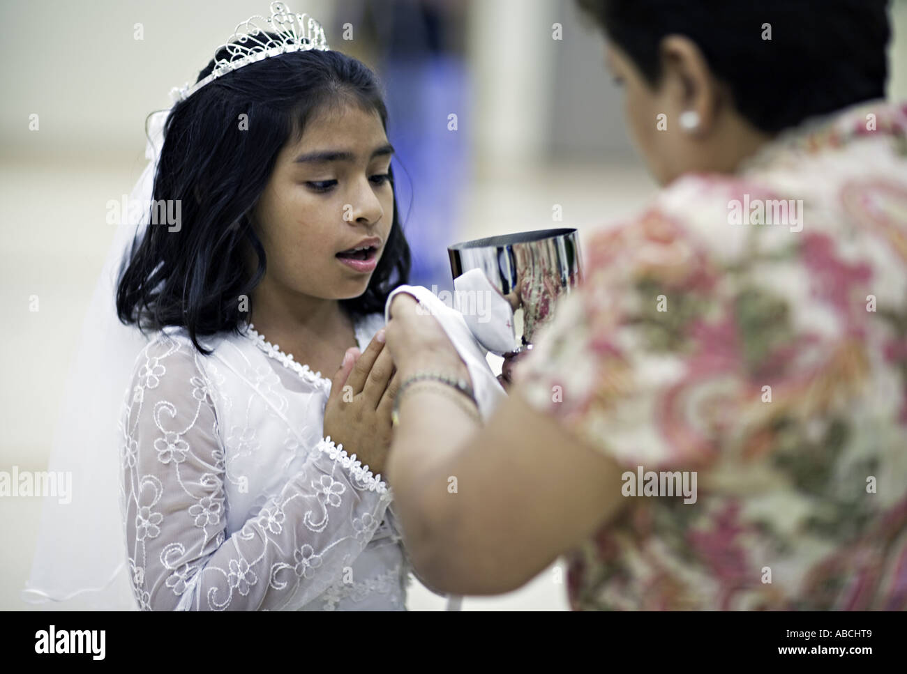 NORTH CAROLINA CHARLOTTE First Communion at Hispanic Catholic Church in ...