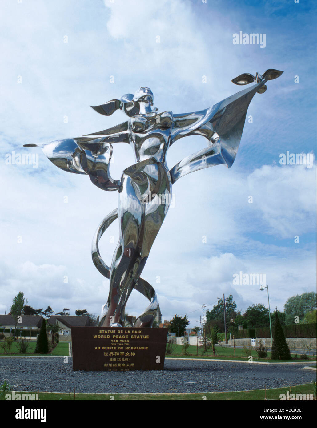 World Peace Statue (by Yao Yuan), Grandcamp-Maisy, Normandie (Normandy ...