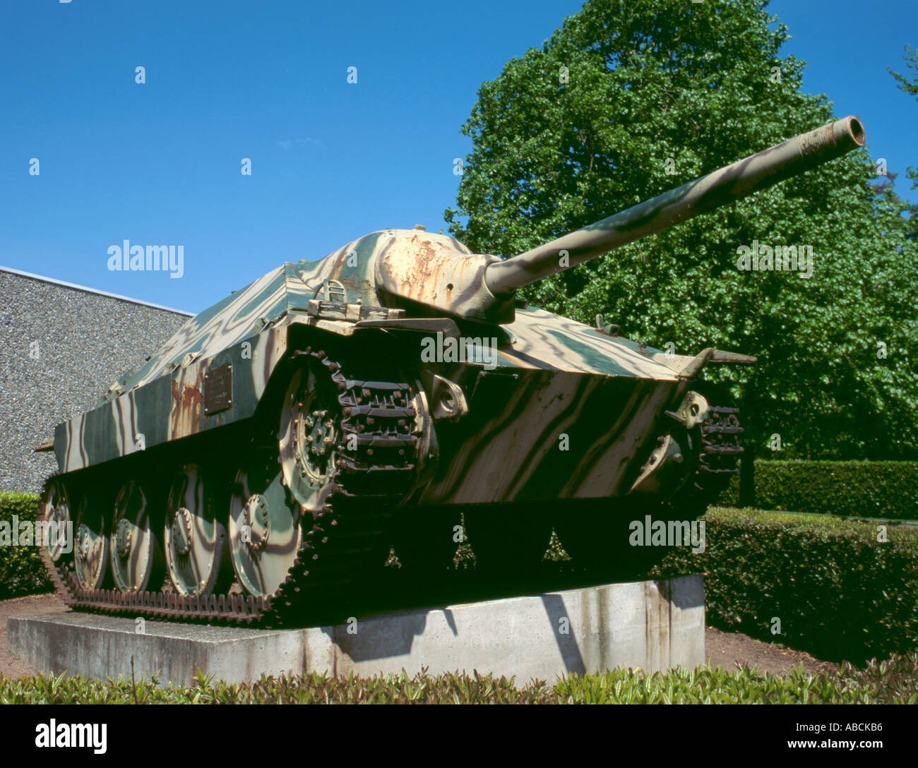 German Jagd Panzer Hetzer tank at the Musée Mémorial 1944 Bataille de ...