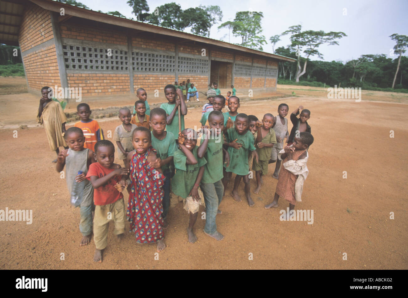 A school run by a French volunteer for pygmy children from the ...