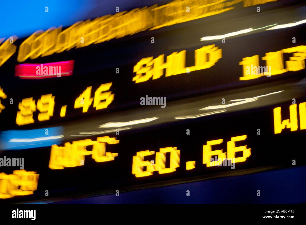 Wall street stocks and shares Stock Photo - Alamy