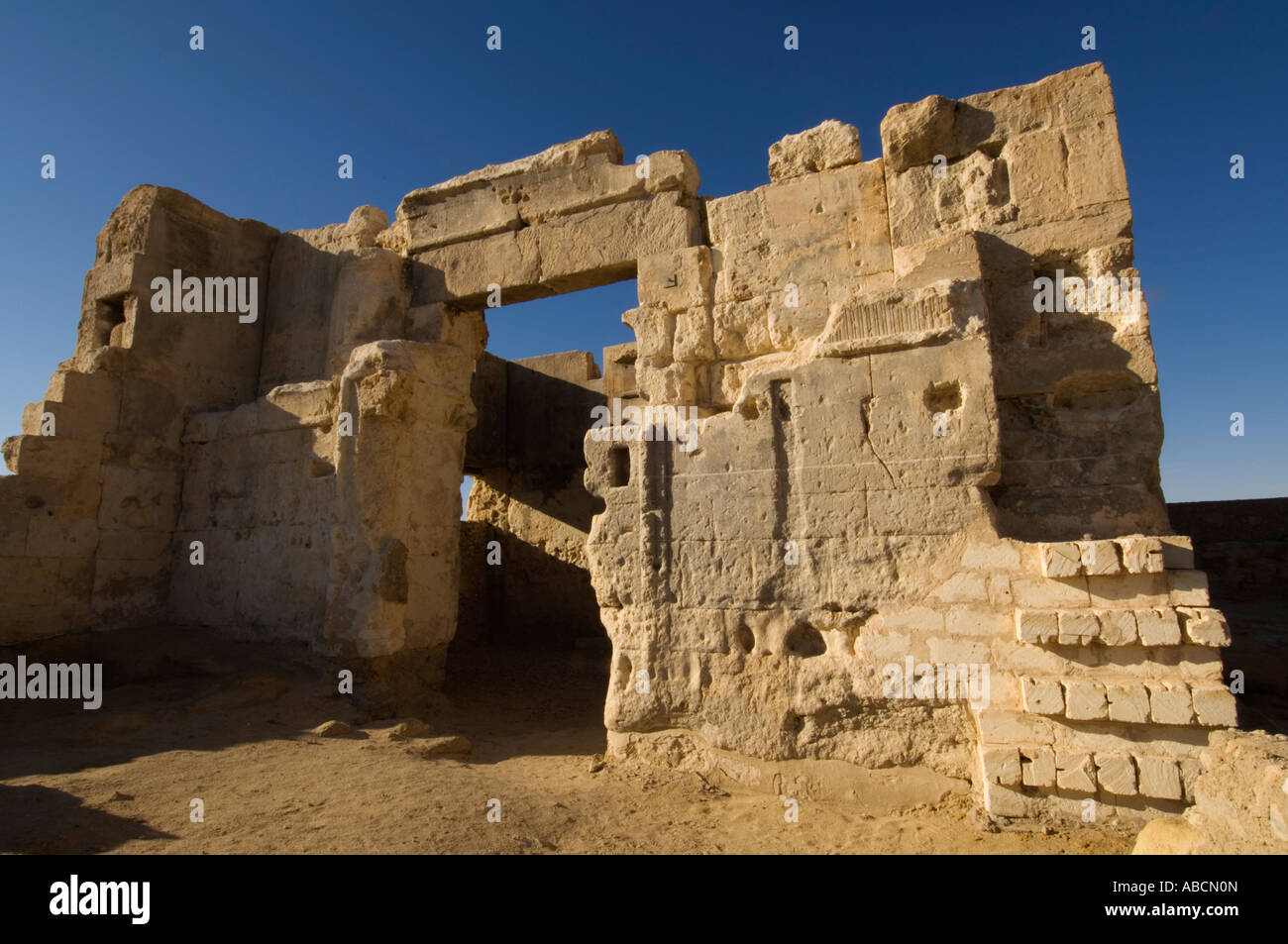 Temple of the Oracle, Siwa oasis, the Great Sand Sea, Western desert ...