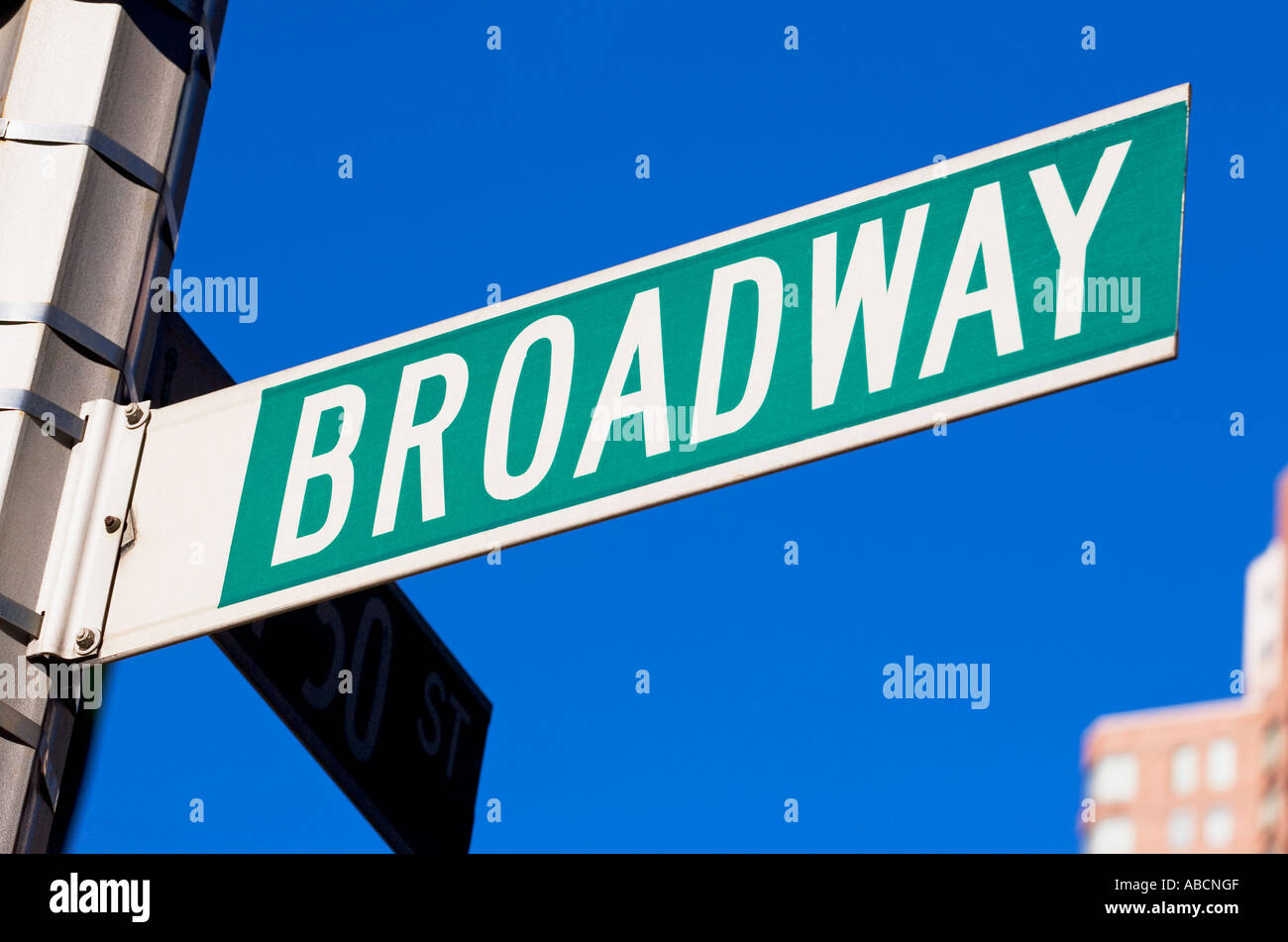 Broadway Street Sign Stock Photos & Broadway Street Sign Stock Images ...