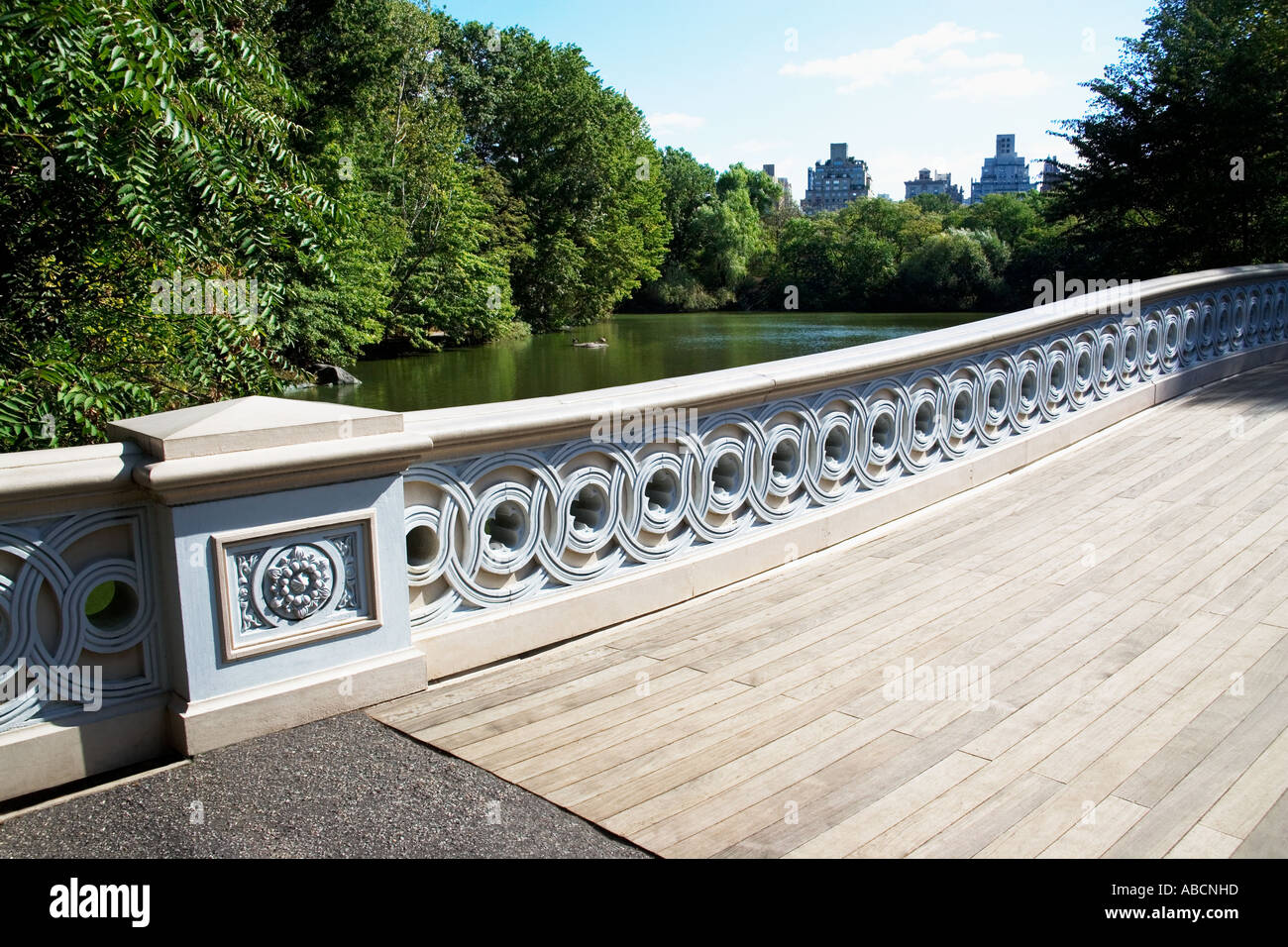 Bow bridge central park new york Stock Photo - Alamy