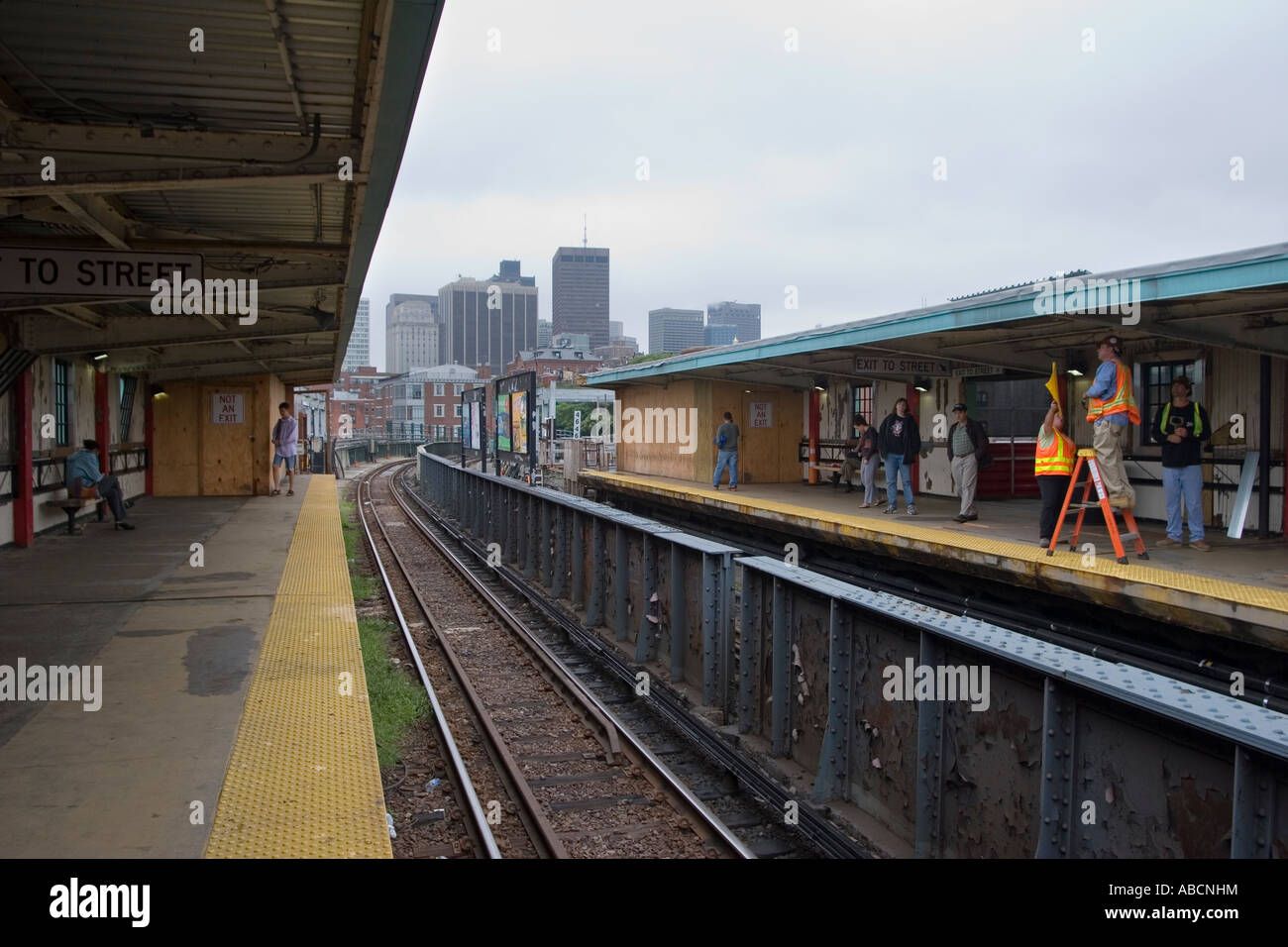 A metropolitan train station in Boston, Massachusetts Stock Photo - Alamy