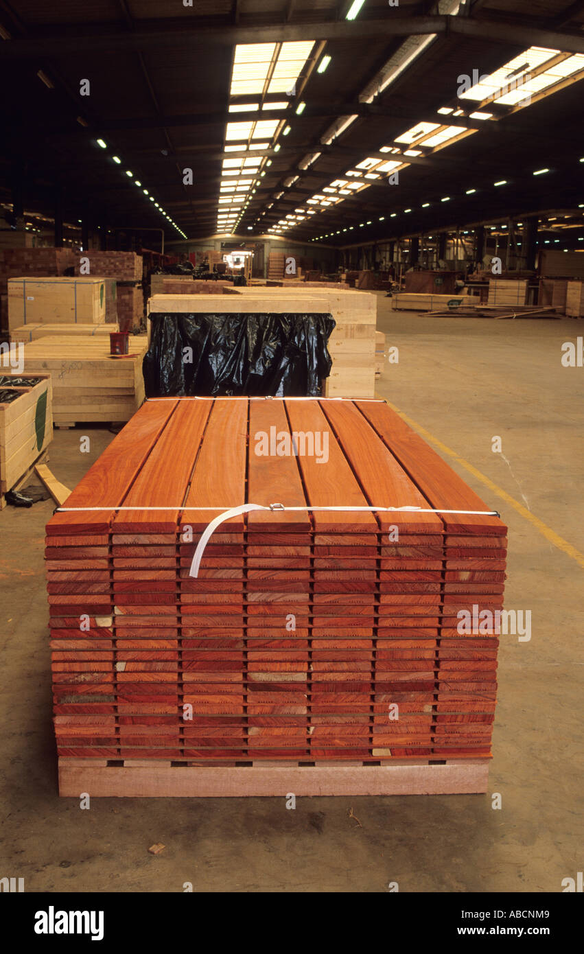 Processed rainforest timber at Tropical Africa's first FSC certified ...