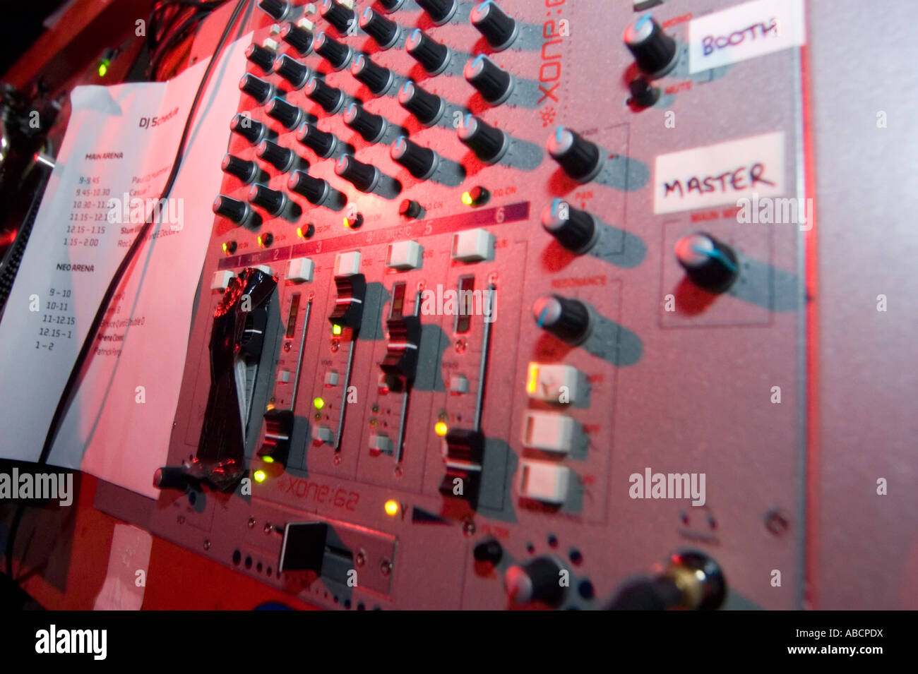 sound desk dj mixer at a gig Stock Photo - Alamy