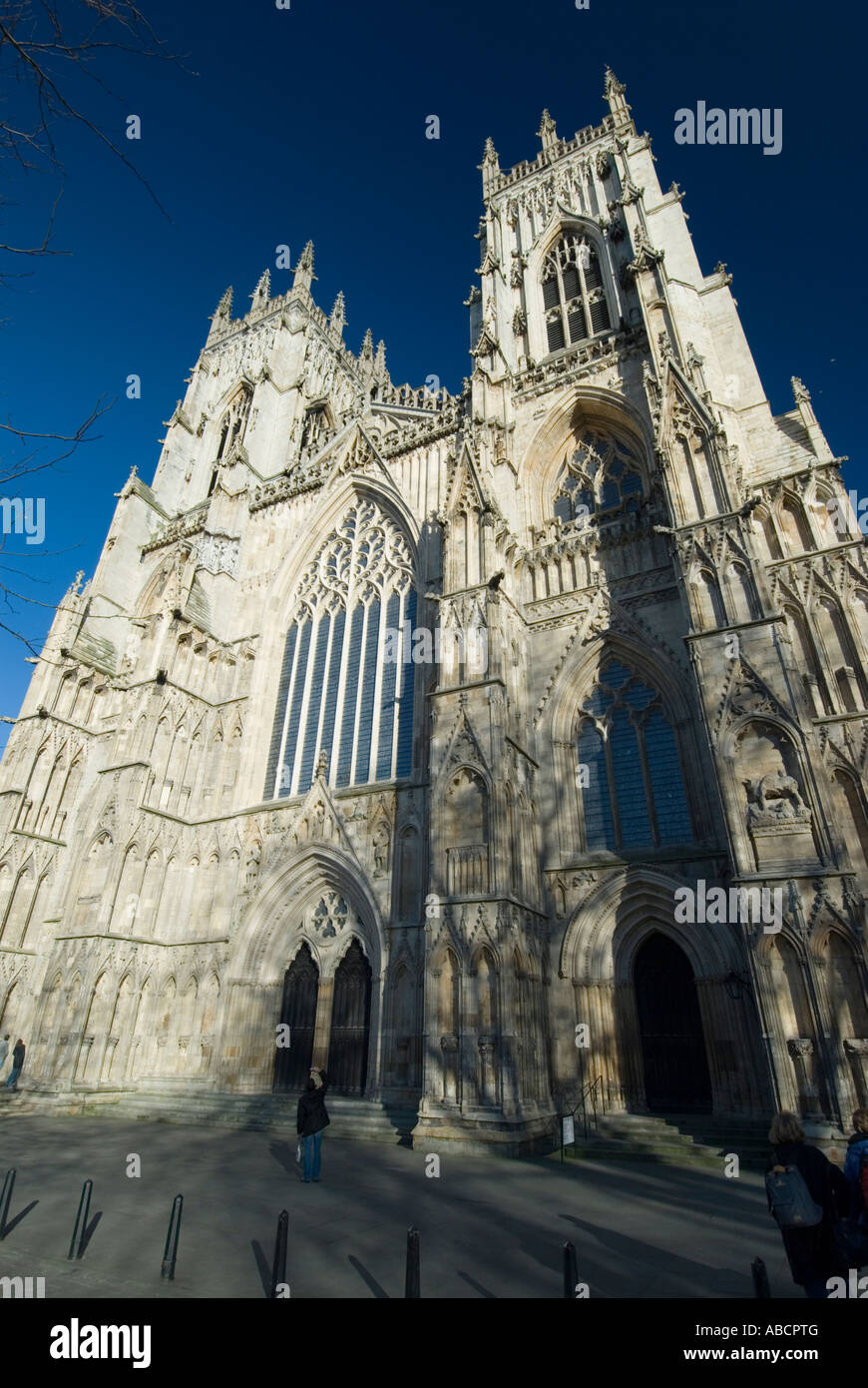 york minster in york with scale model of old york town Stock Photo - Alamy
