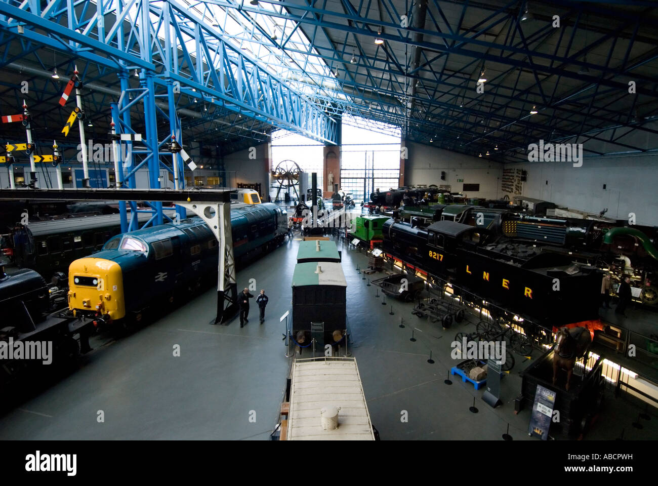 national rail museum in york Stock Photo - Alamy