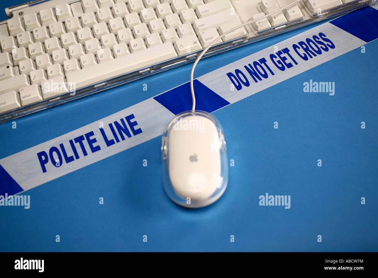 Polite Line Do Not Get Cross Police style incident tape designed by ...
