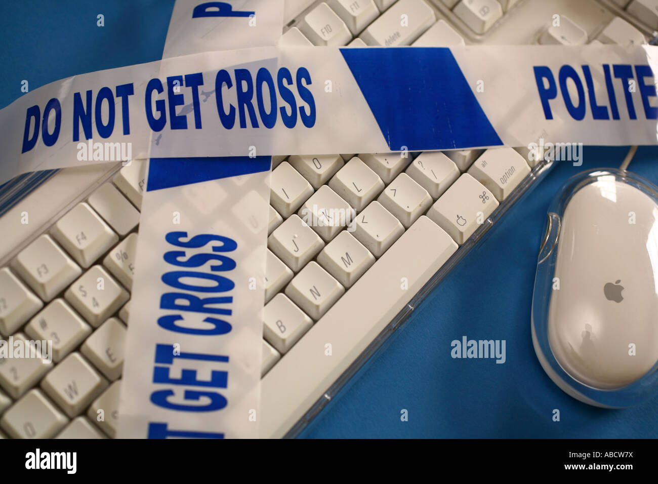 Polite Line Do Not Get Cross Police style incident tape designed by ...
