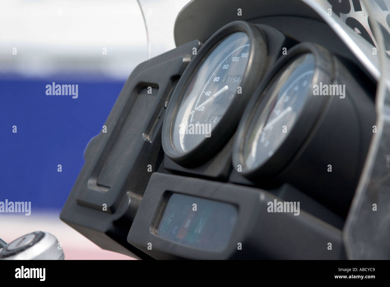 closeup side view of motorcycle driver panel Stock Photo - Alamy