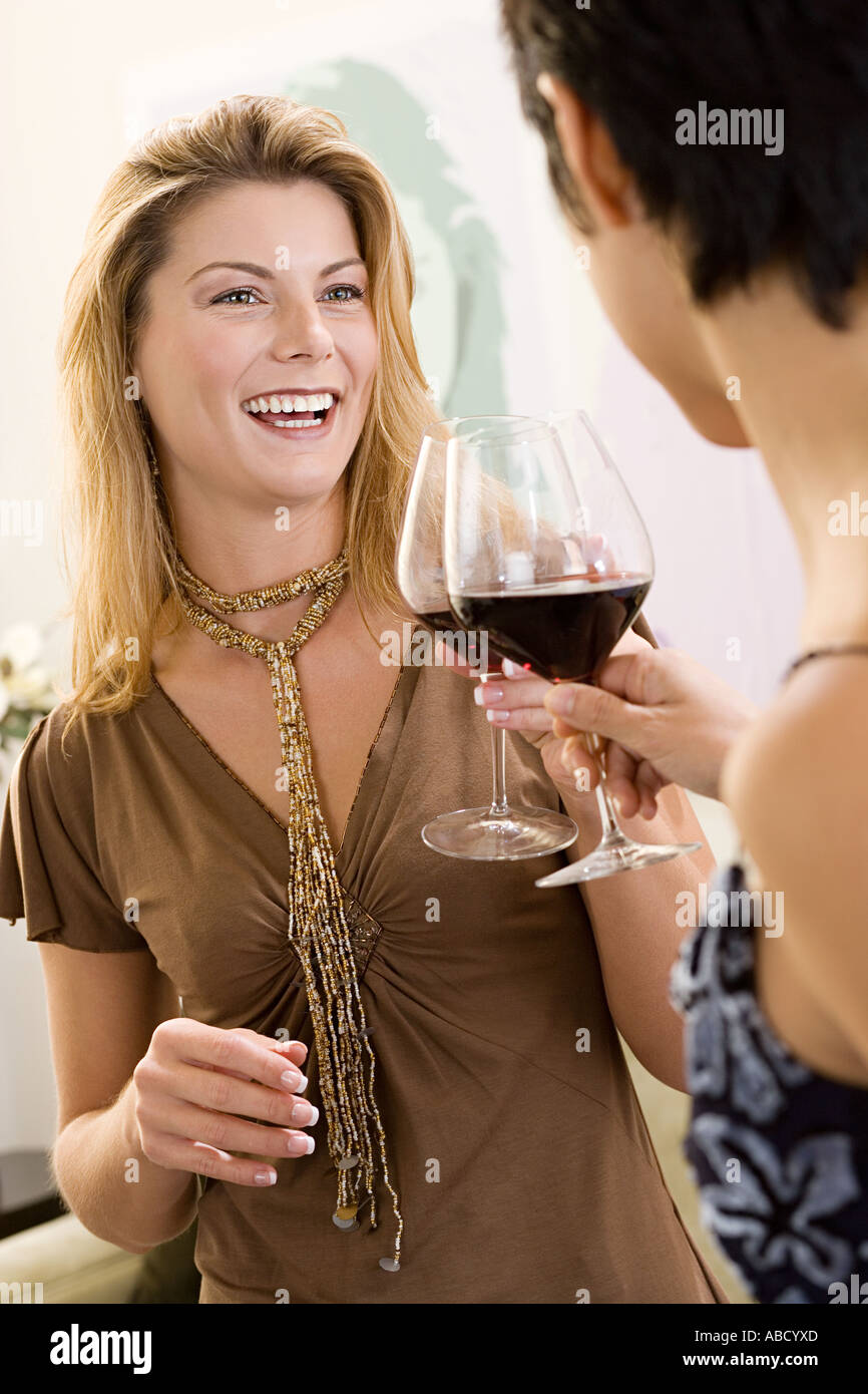 Women having a toast Stock Photo - Alamy