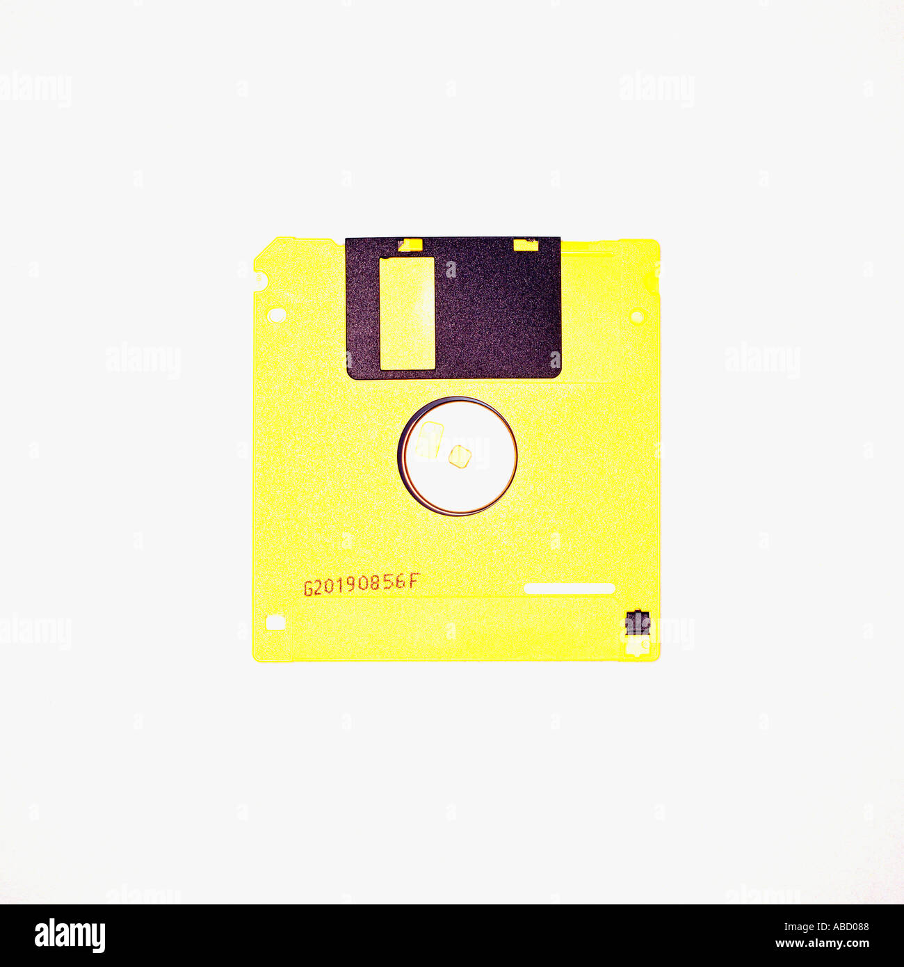 Yellow floppy disc Stock Photo - Alamy