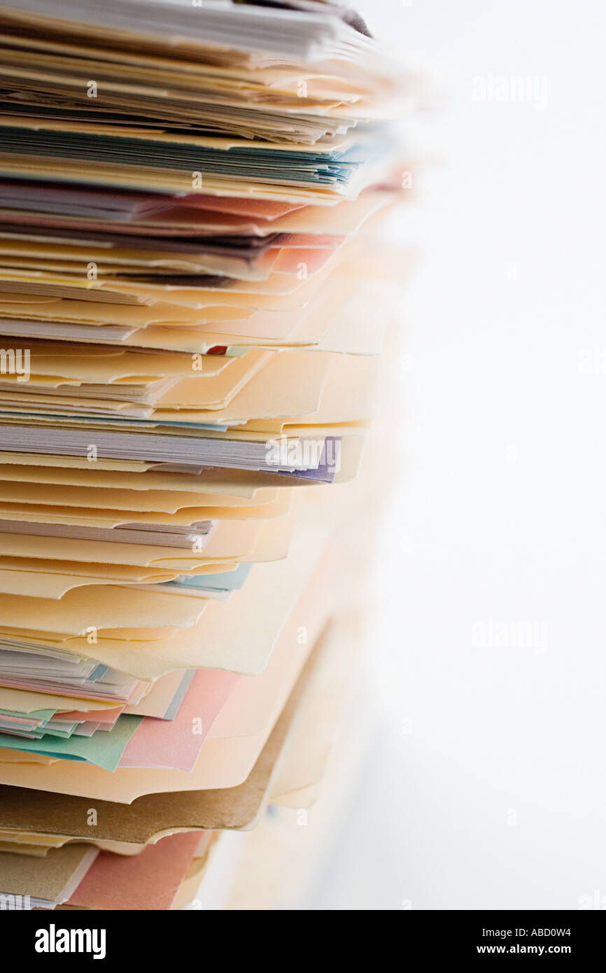Stack of files studio hi-res stock photography and images - Alamy