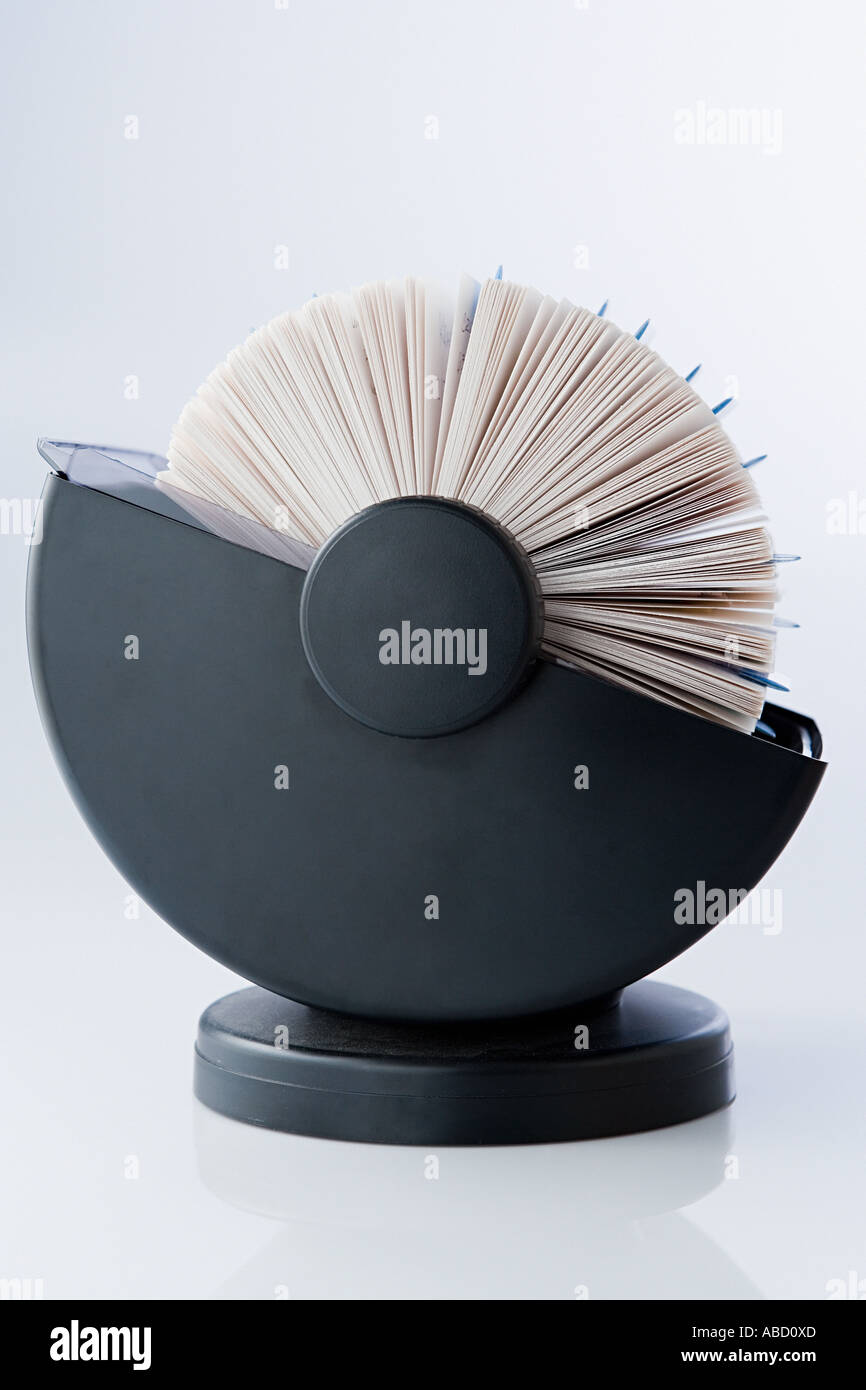 Rotary card file Stock Photo - Alamy