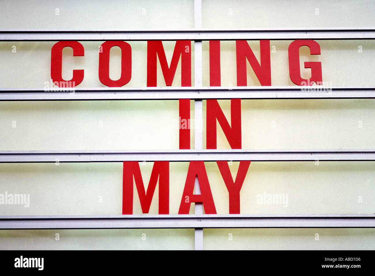 Forthcoming event hi-res stock photography and images - Alamy