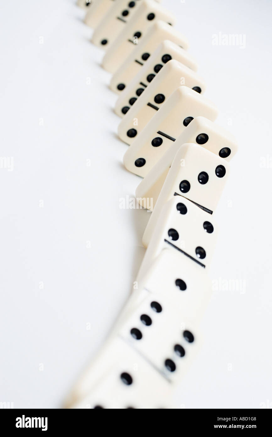 The domino effect Stock Photo - Alamy