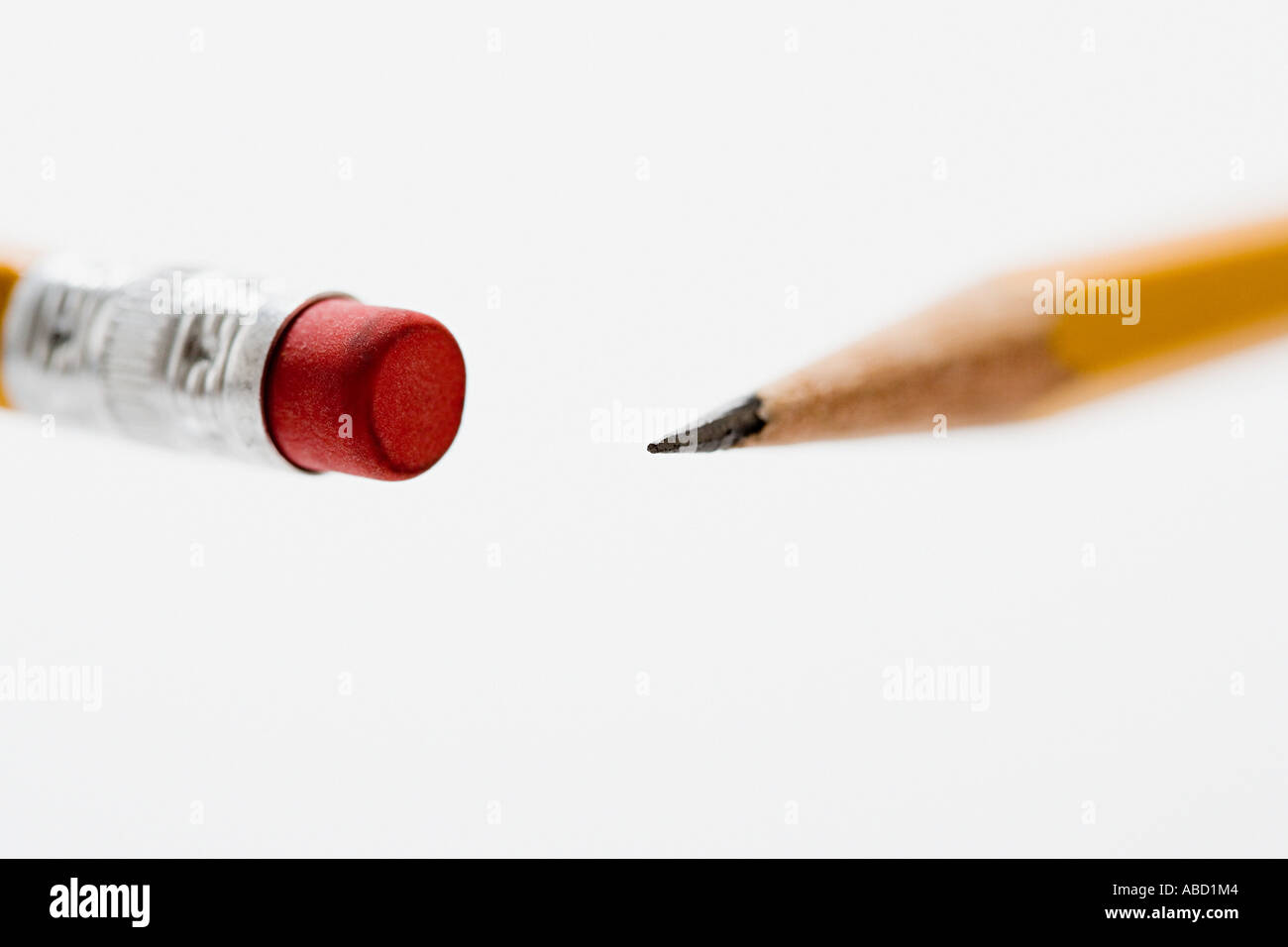 Pencil with eraser Stock Photo - Alamy
