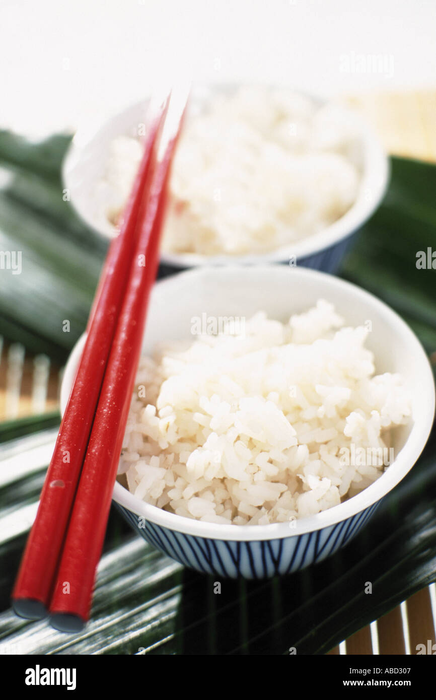 Bowls of rice Stock Photo - Alamy