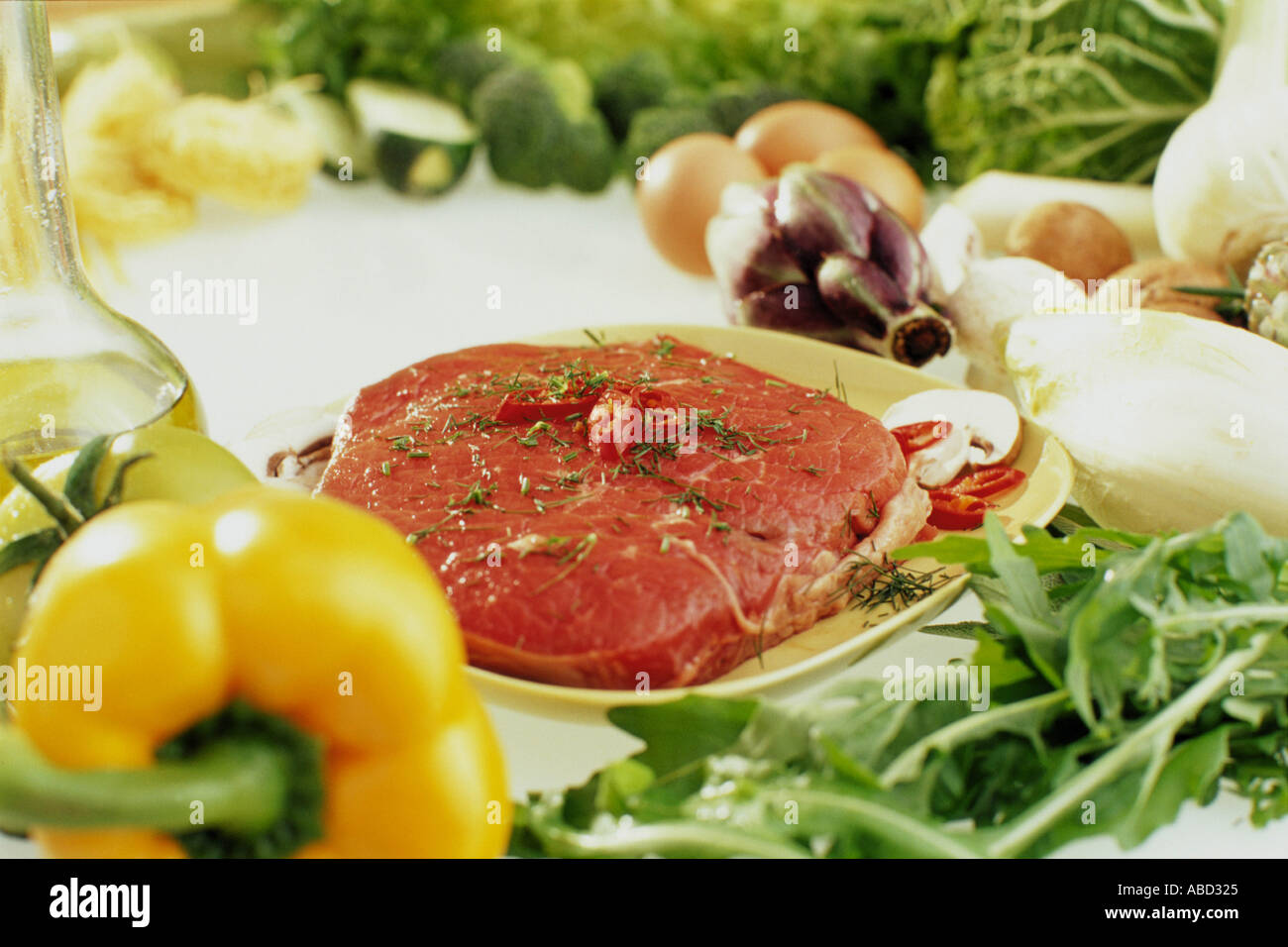 Selection of food Stock Photo - Alamy