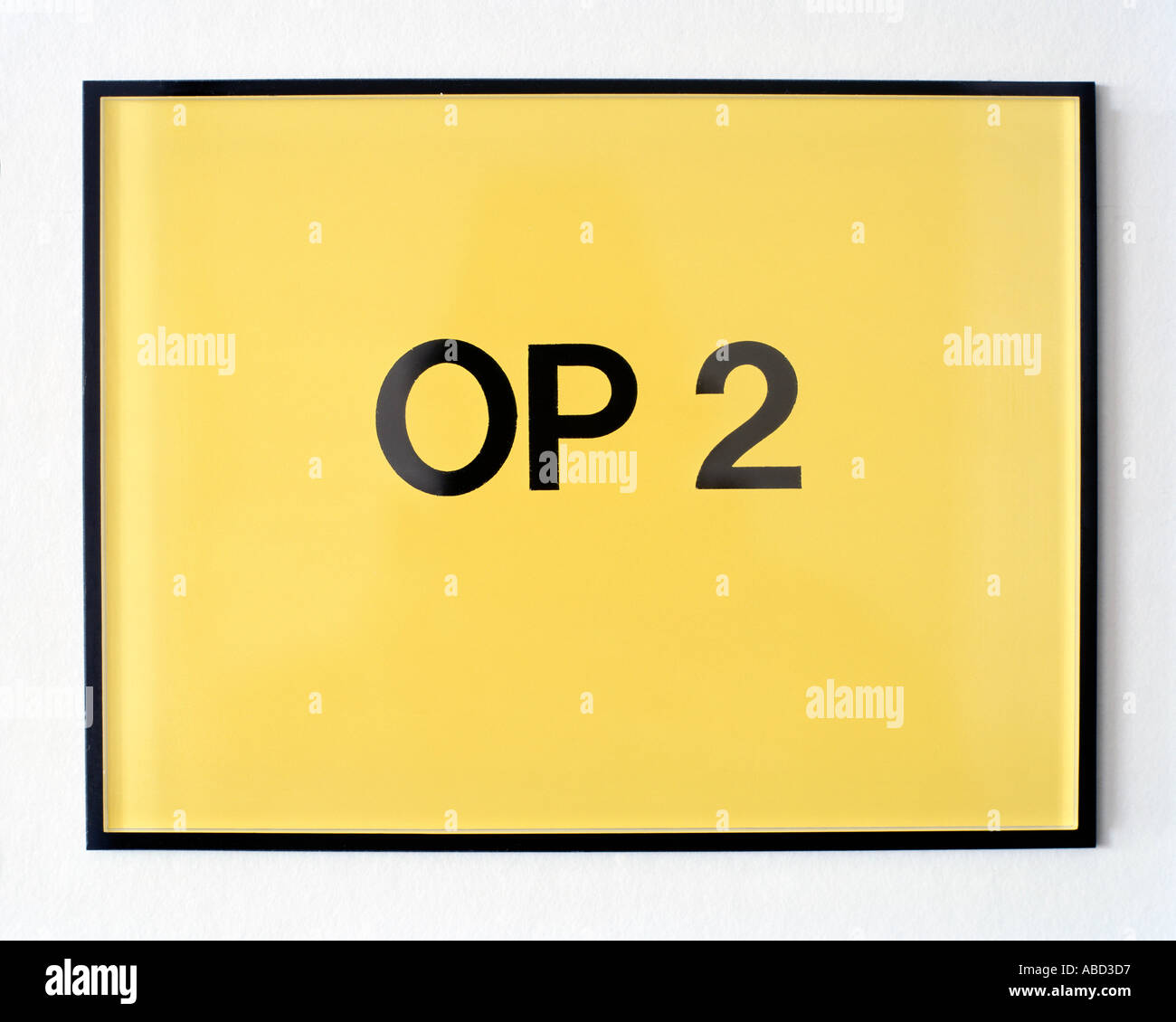 Operating theatre sign Stock Photo - Alamy