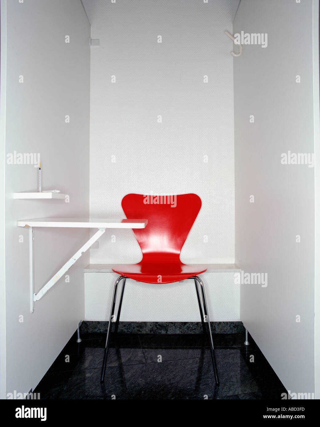 Red chair in hospital Stock Photo - Alamy