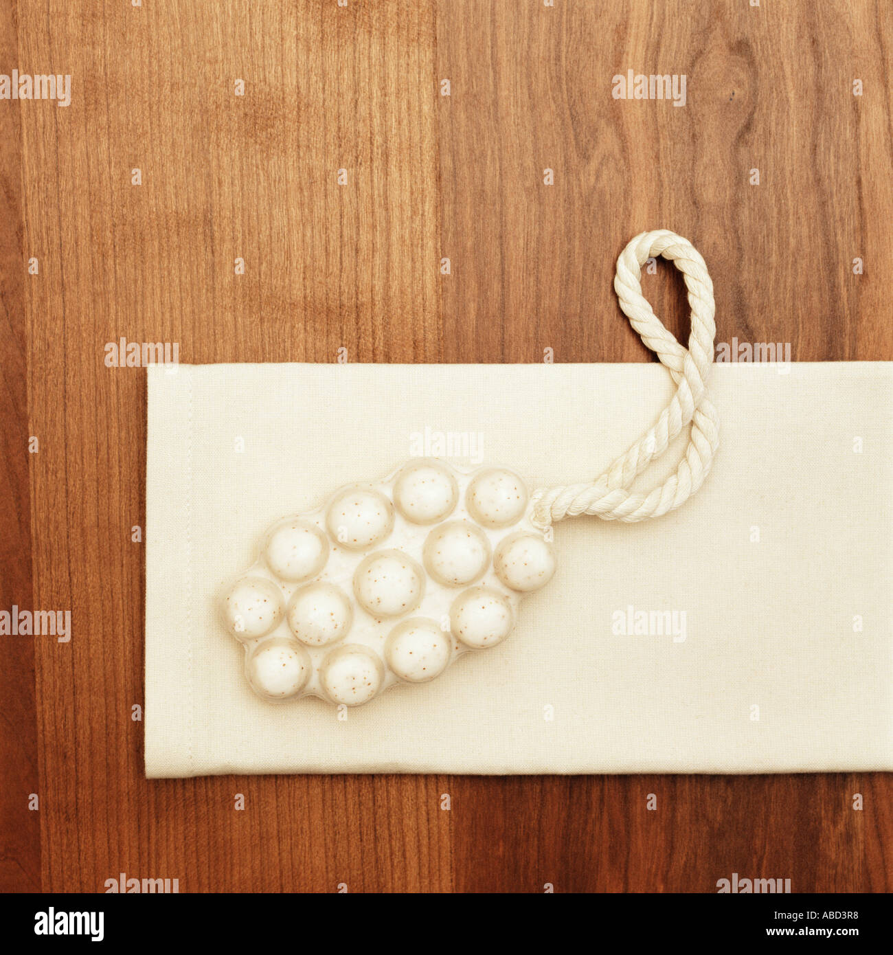 Massage soap on a cloth Stock Photo - Alamy