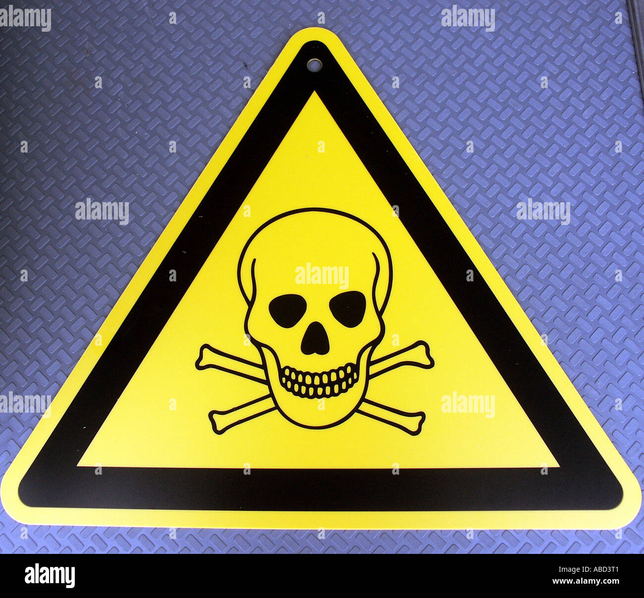 danger sign with skull symbol Stock Photo - Alamy